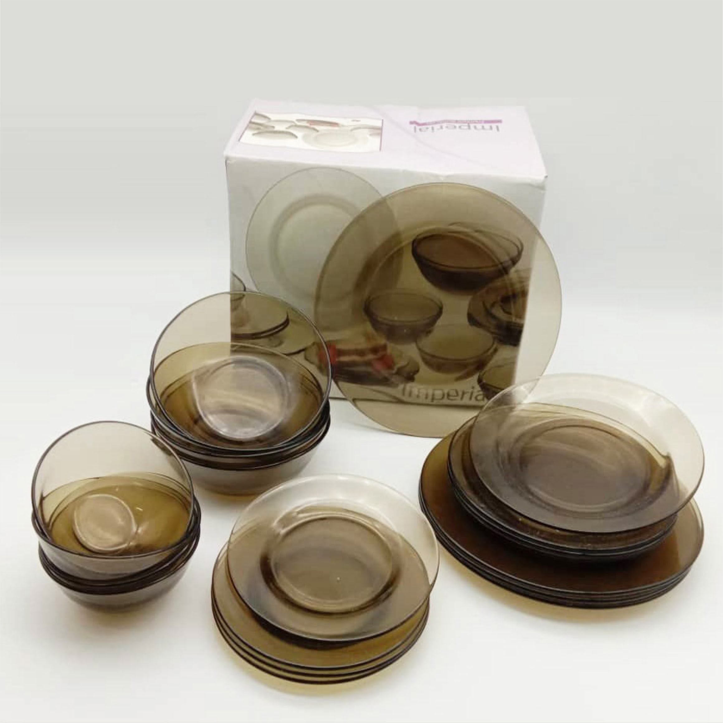 Imperial Black Glass Dinner Set 20pcs – Miri Departmental Sdn Bhd